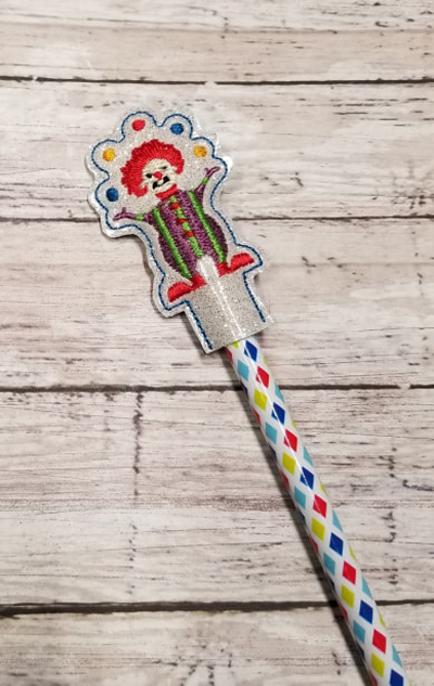 Pencil Clown Topper Digital File