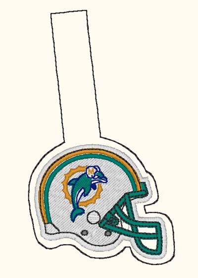 Dolphin Helmet Snap Tab Digital File