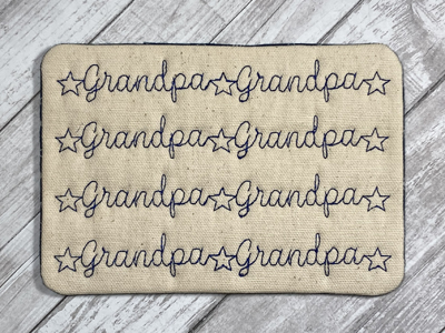 Mug Rug GrandpaQ Digital Design File