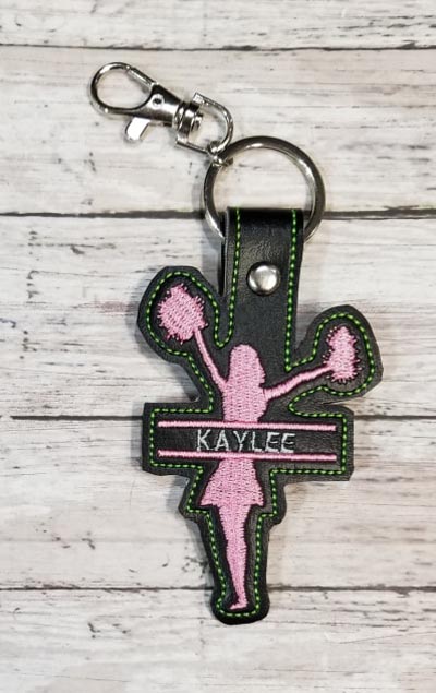 Monogram Cheerleader Snap Tab Digital File
