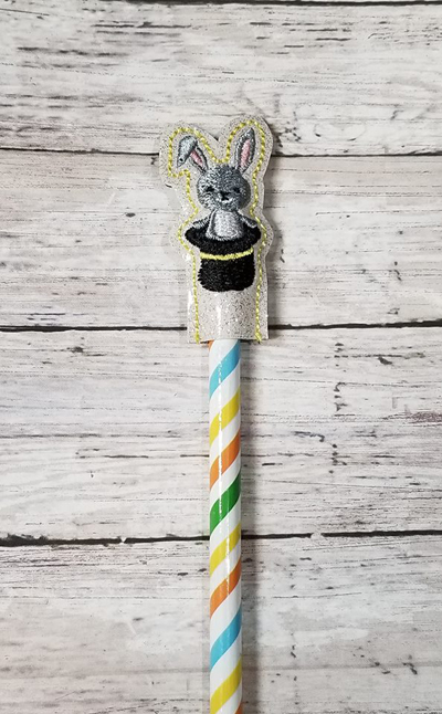 Pencil Rabbit Topper Digital File
